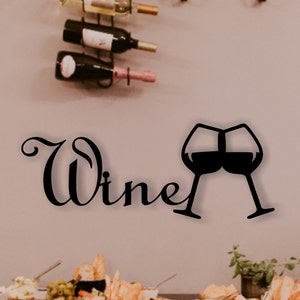 Wine Wall Decor | Metal Wine Sign | Wine Bar Sign | Wine Bar Decor ...