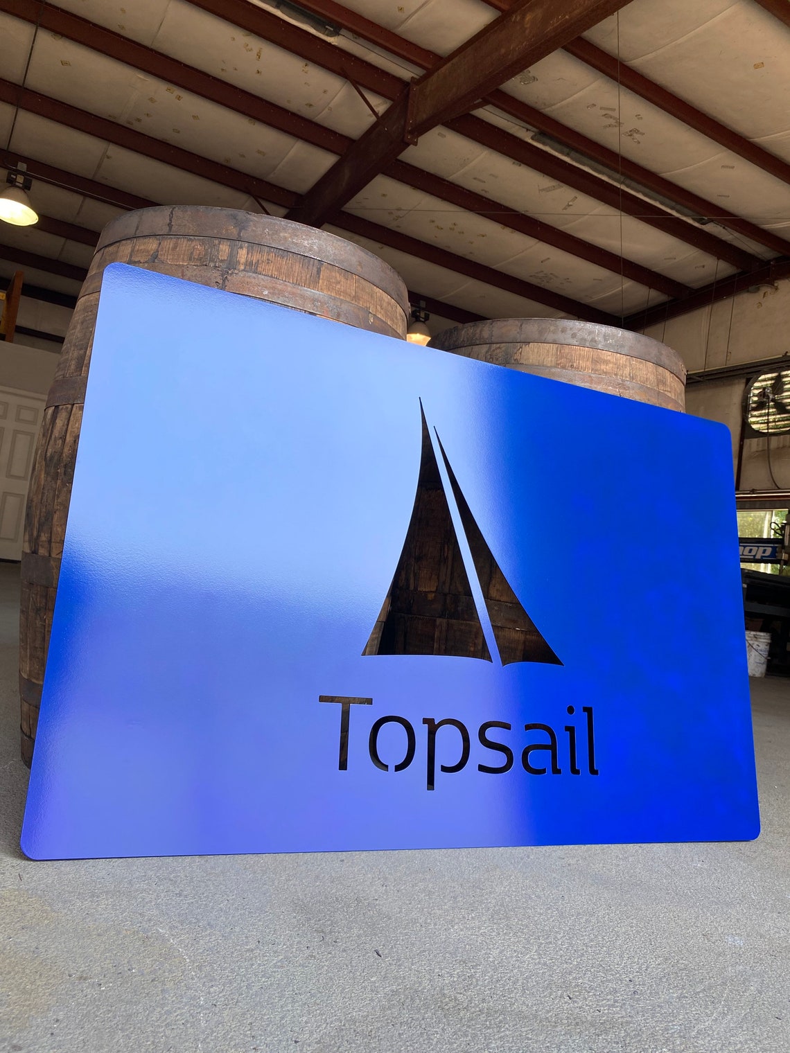 Large 30"x 46" Metal Custom Logo Business Sign | Outdoor Sign | Office ...