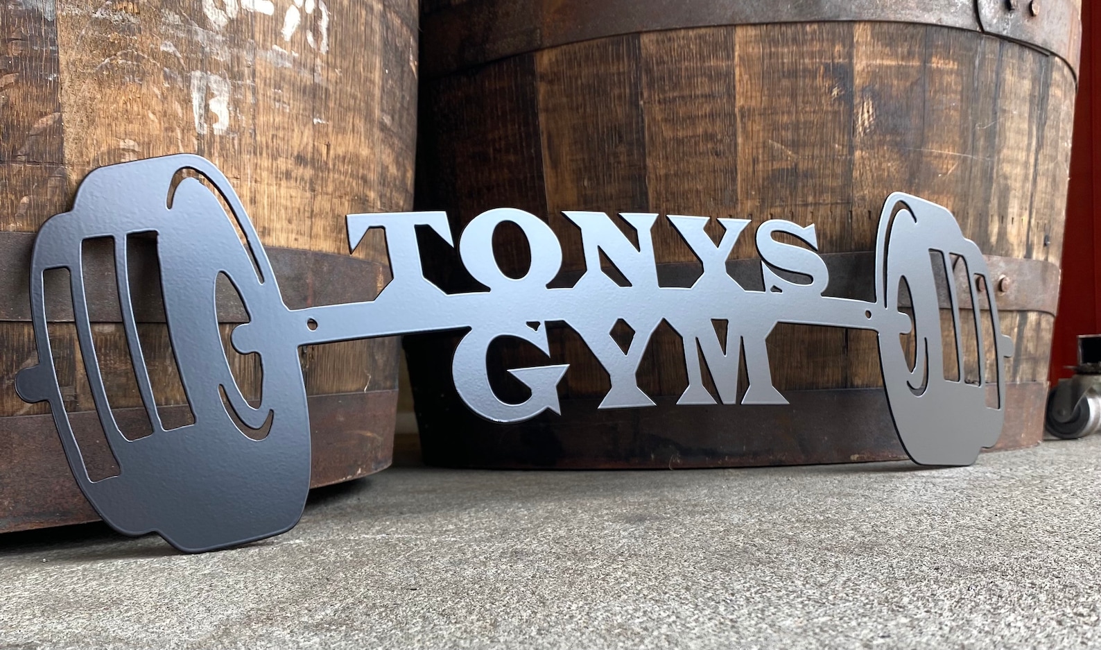 Personalized Gym Sign | Weights Sign | Metal Fitness Sign | Garage Sign ...