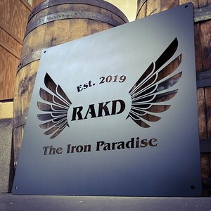 24” X 24” Metal Custom Logo Business Sign | Outdoor Sign | Office Sign ...