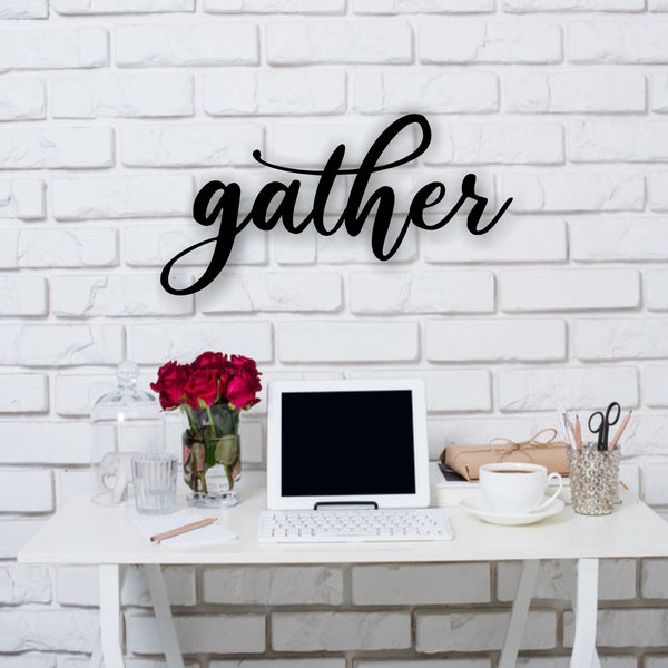Gather Sign - Etsy