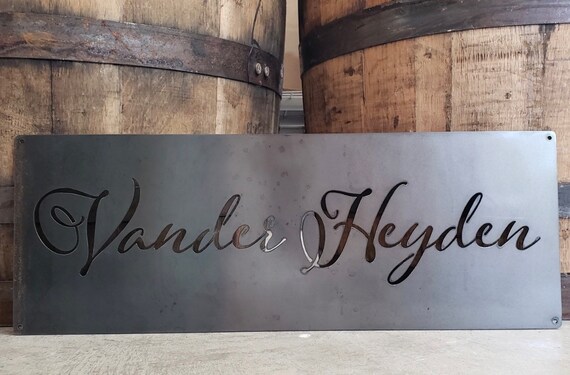 8x 22 Custom Metal Logo Sign Business | Etsy