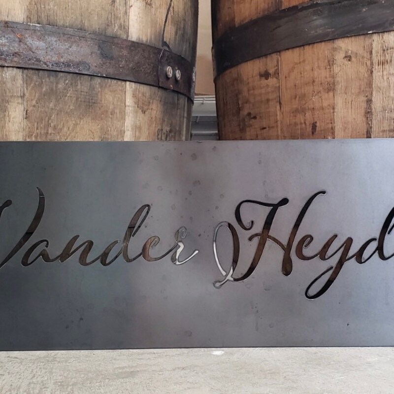 Metal Logo Sign - Etsy