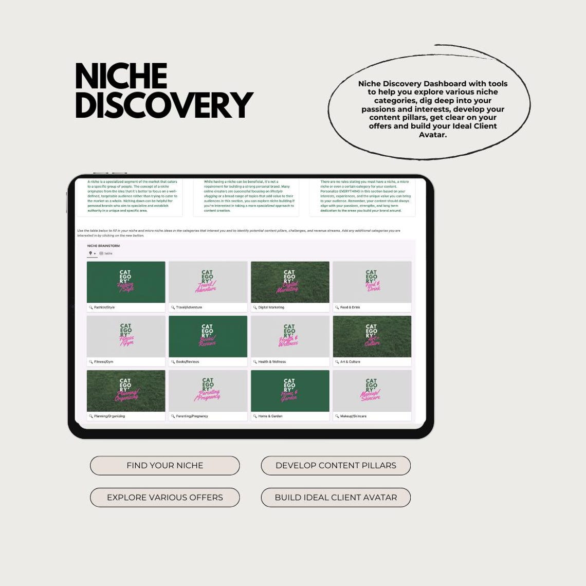 Notion Template Instagram Content Planner, Instagram Content Calendar ...