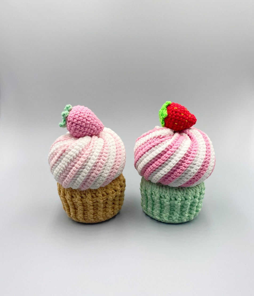Cupcake Pretend Play Play Food Crochet Cupcake Sweet Decor - Etsy