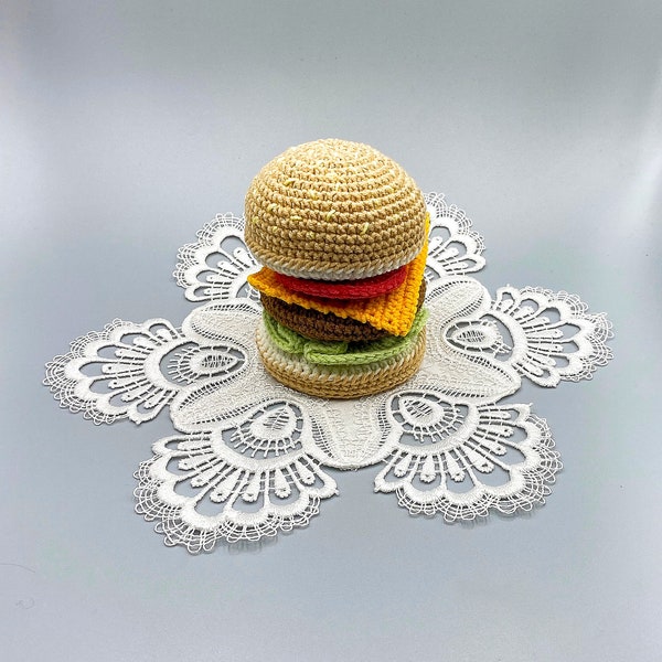 Crochet Cheeseburger - Etsy