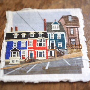 ORIGINAL ART - "historic City Street View" - Painted Paper Collage ...