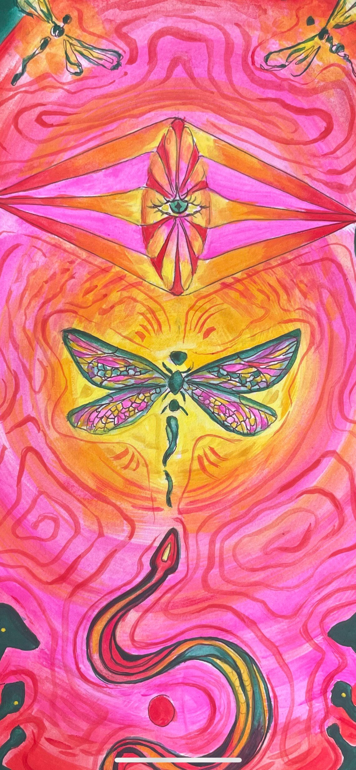 Telepathy, Original Painting, Visionary Painting, Visionary Art ...