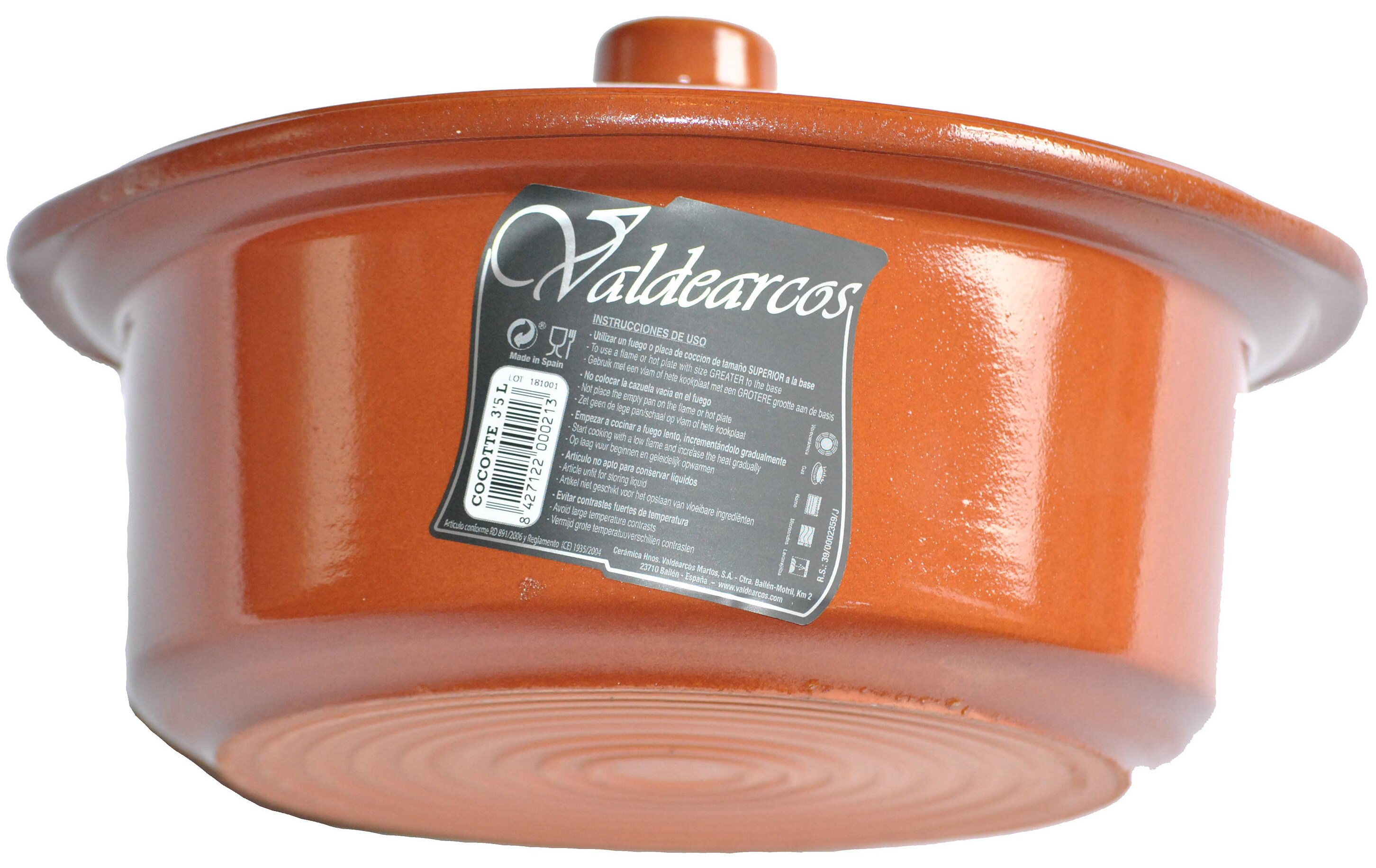 2.5 Liters Spanish Terracotta Casserole Dish Olla De Barro | Etsy