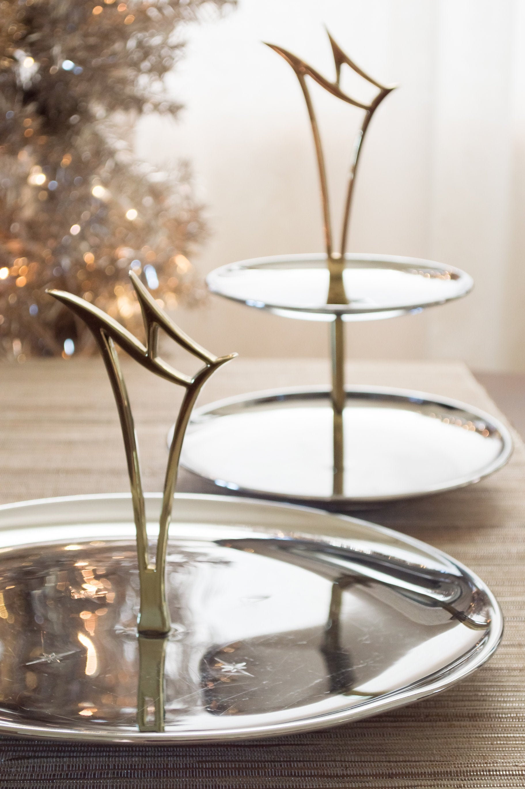 Riviera Chrome Starburst Tidbit Trays Kitchen & Dining Home & Living ...