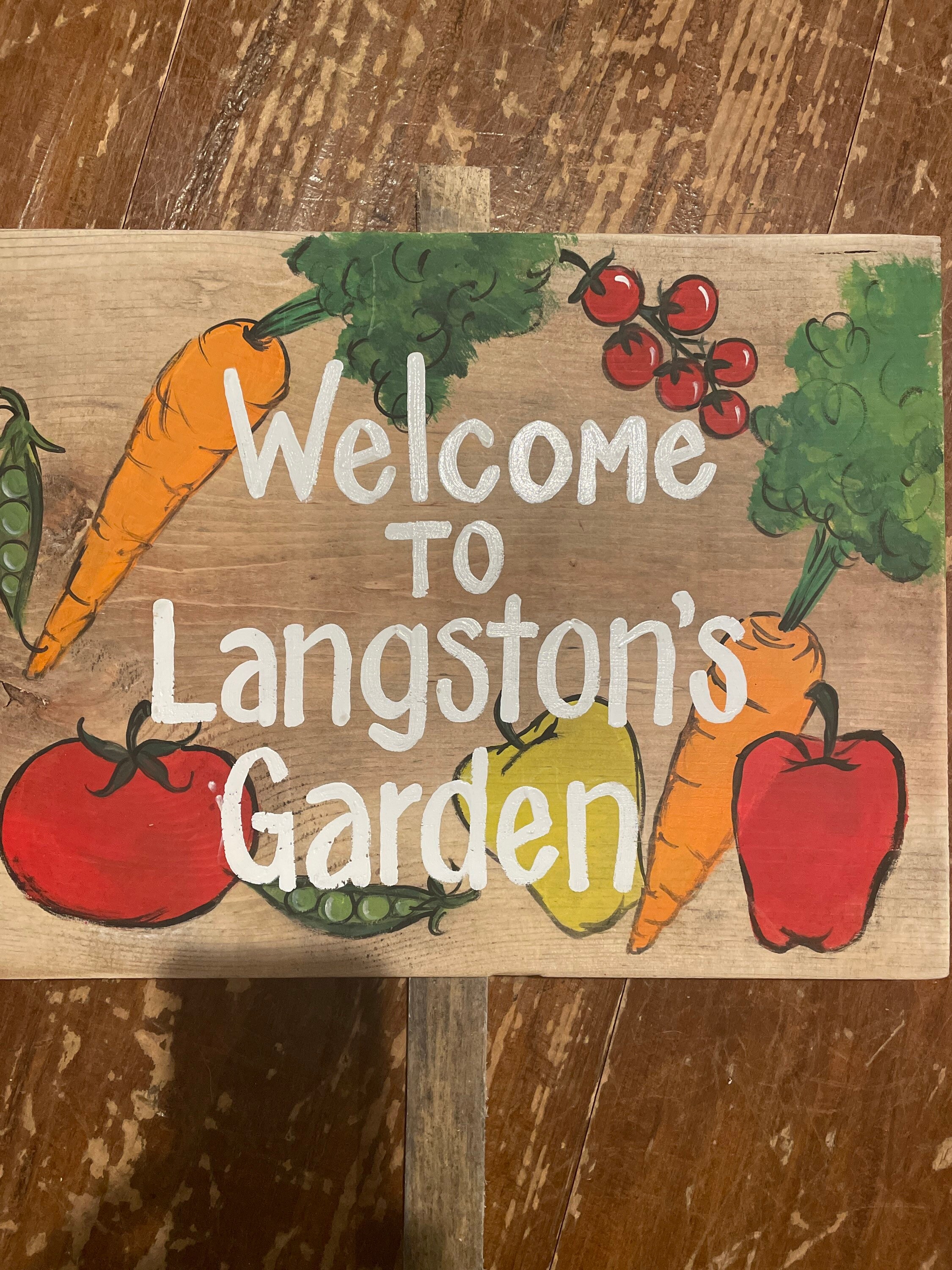 Custom Welcome to the Garden Sign - Etsy