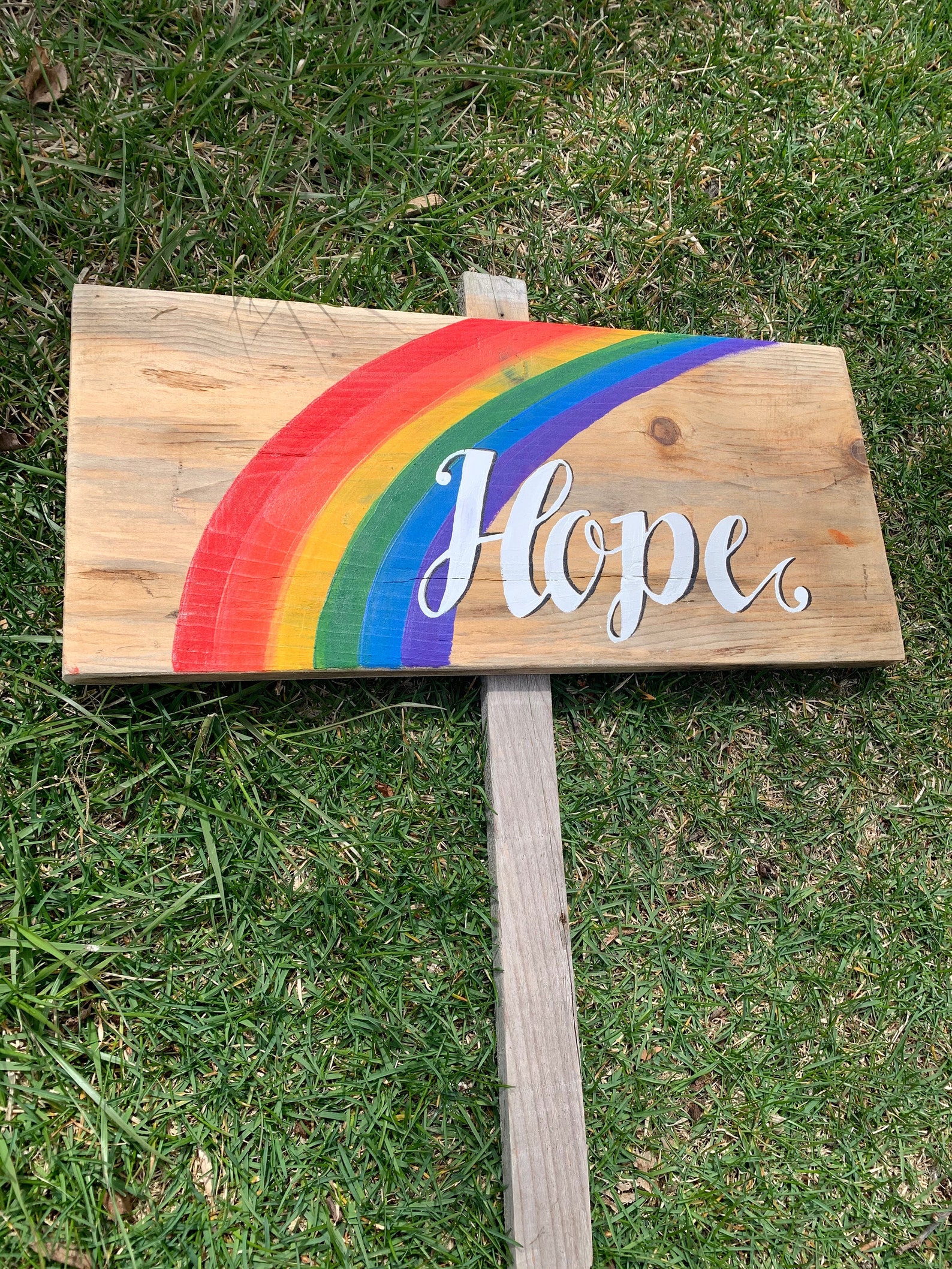 Rainbows for Hope Yard Sign - Etsy