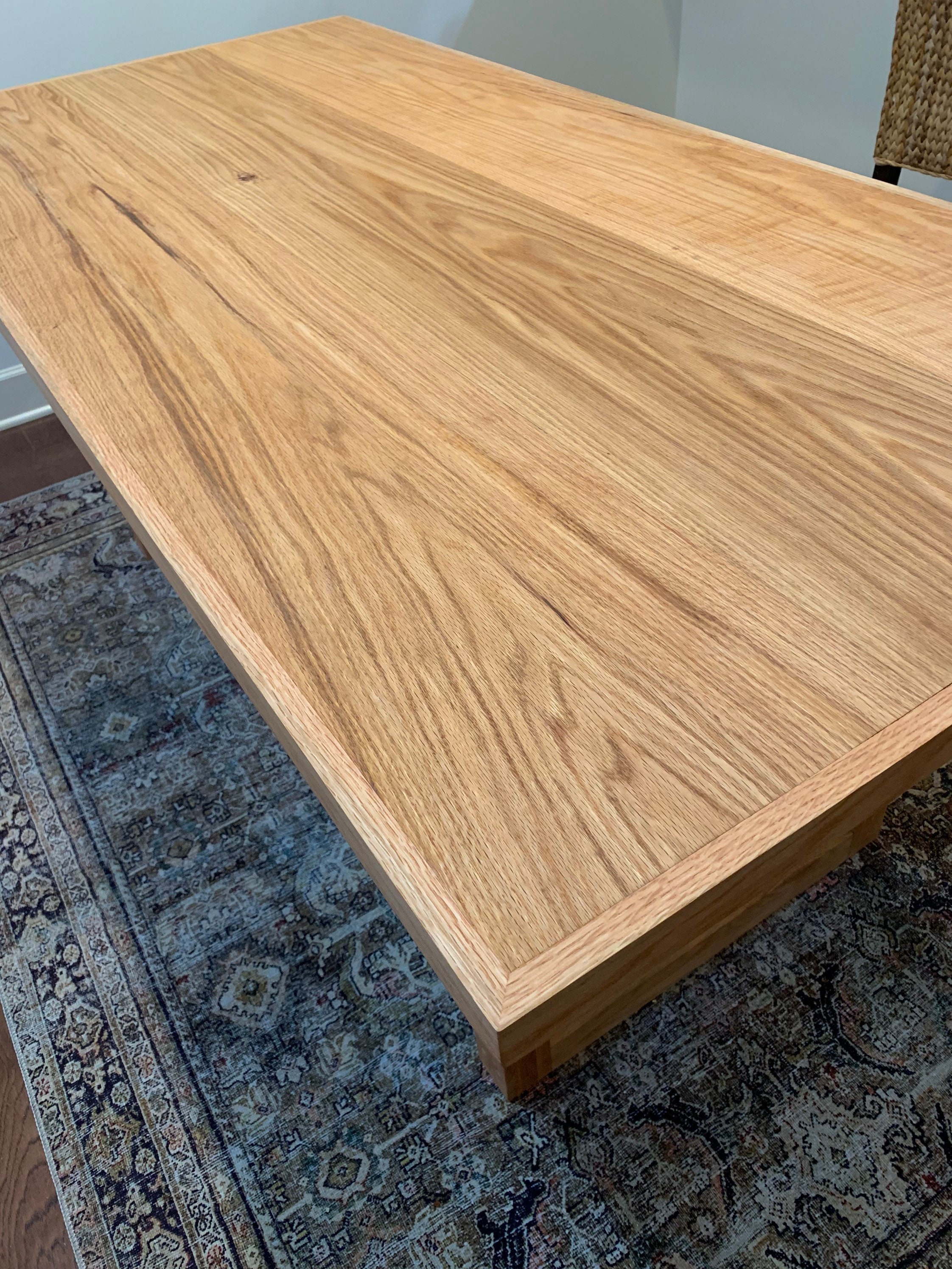 Solid Oak Modern Dining Table | Etsy