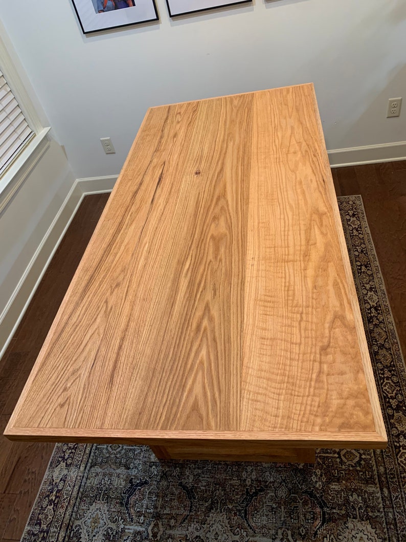 Solid Oak Modern Dining Table | Etsy