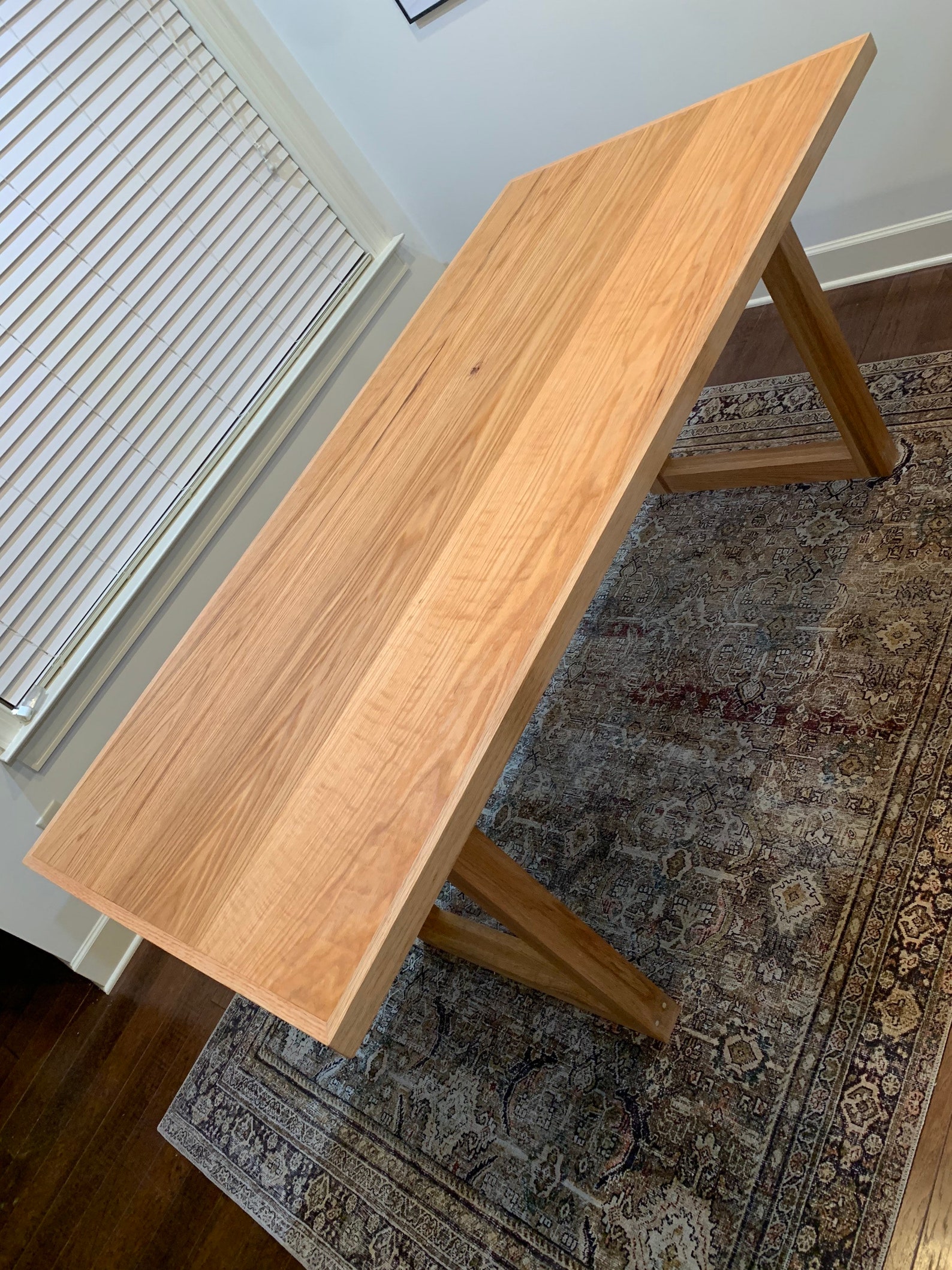 Solid Oak Modern Dining Table | Etsy