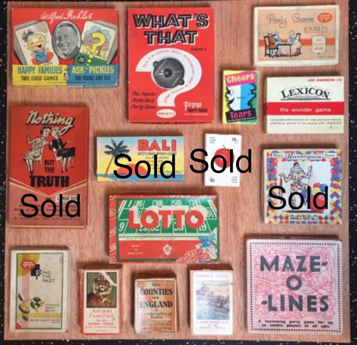 Card Game boxes. Vintage empty boxes to use for storage | Etsy