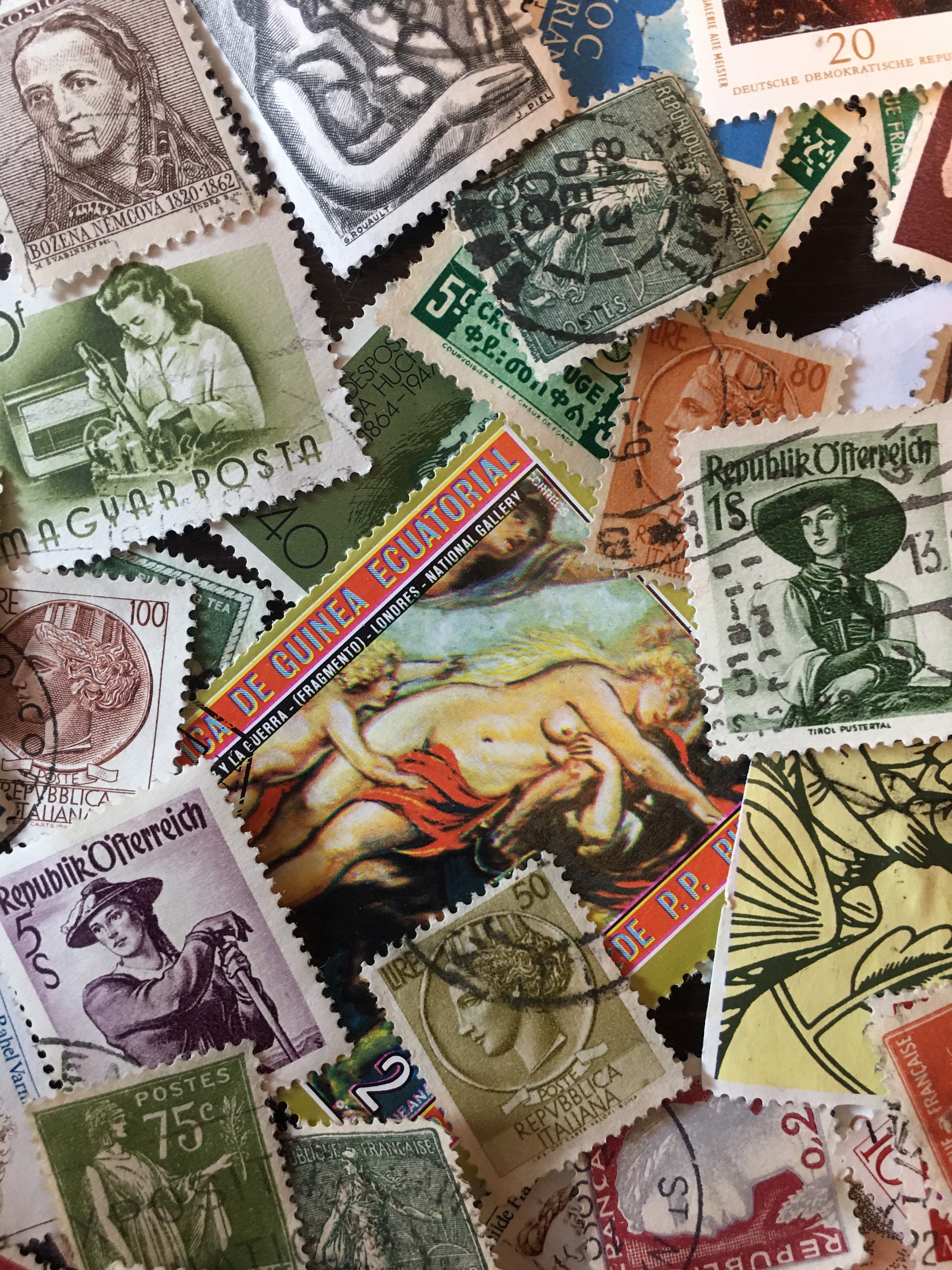 Women through history postage stamps. International stamps | Etsy
