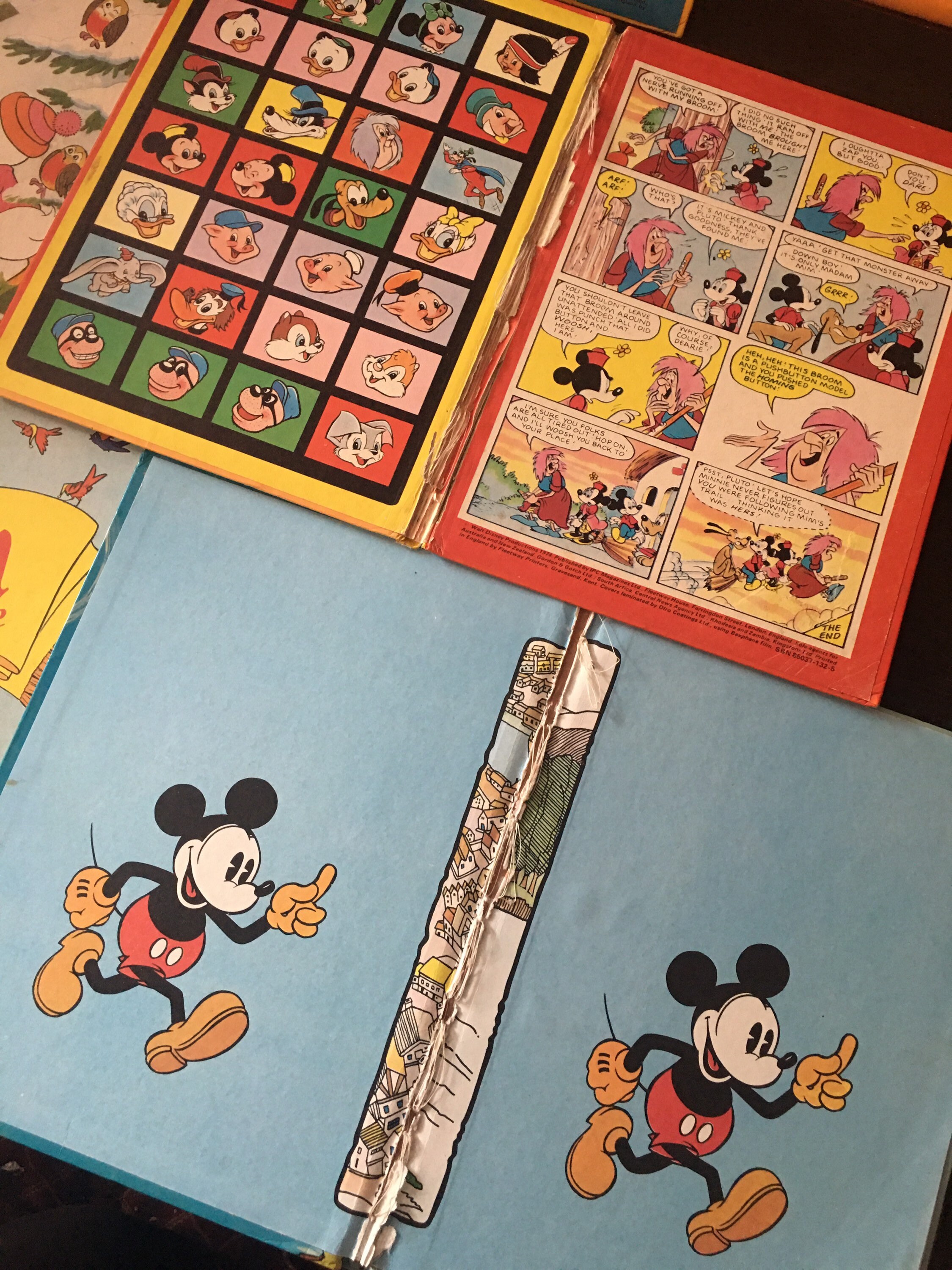 Large Disney Book Covers. Vintage Childrens Annuals. Empty - Etsy
