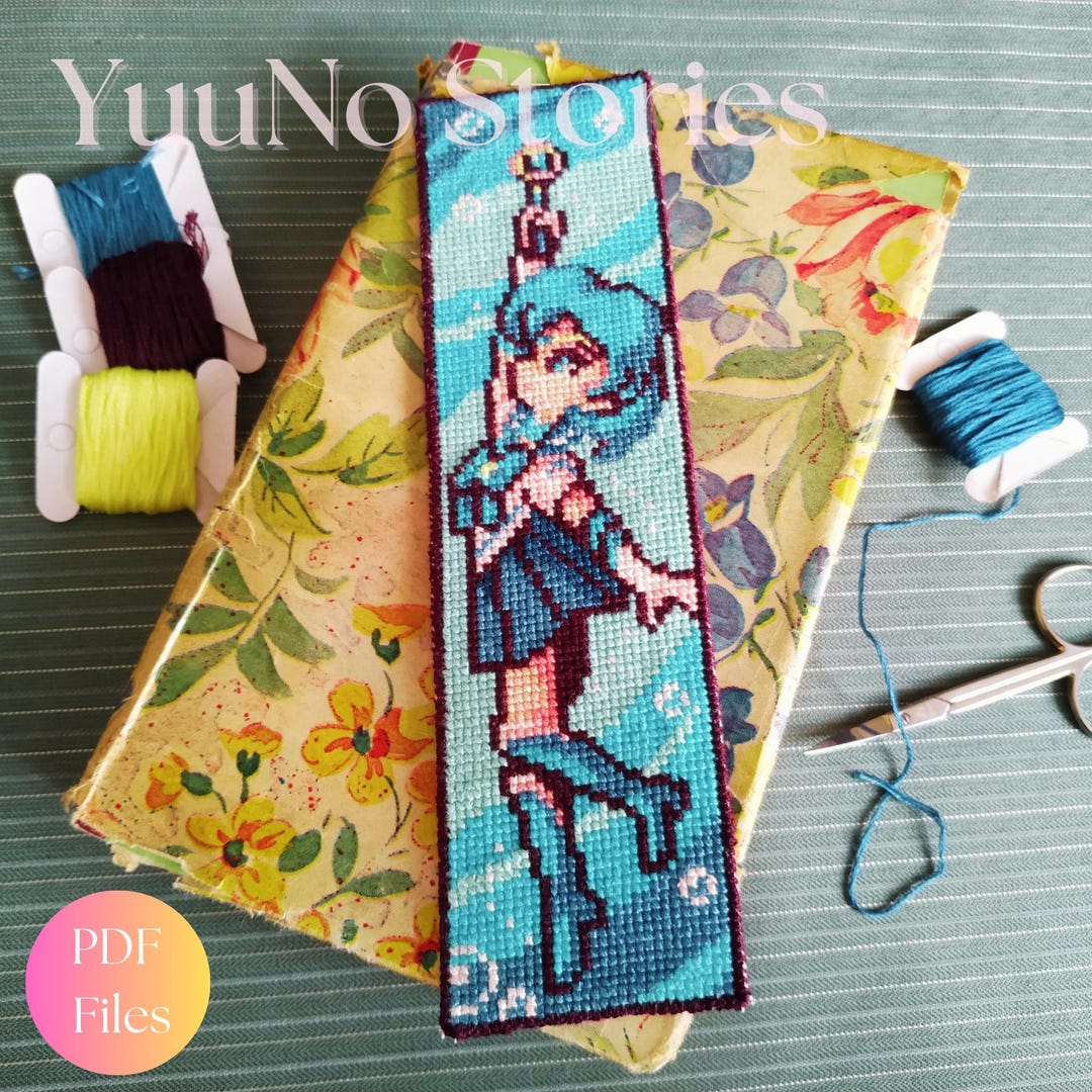 Sailor Mercury Senshi Bookmark Cross-stitch Pattern, Manga, Anime / PDF ...
