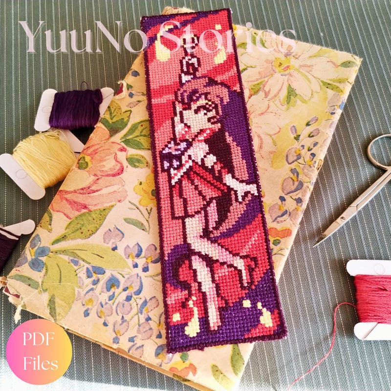 Anime Cross Stitch Kit - Etsy