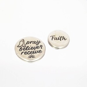 Prayer Stone, Prayer Token, Pocket Pebbles, Manifestation Reminder ...