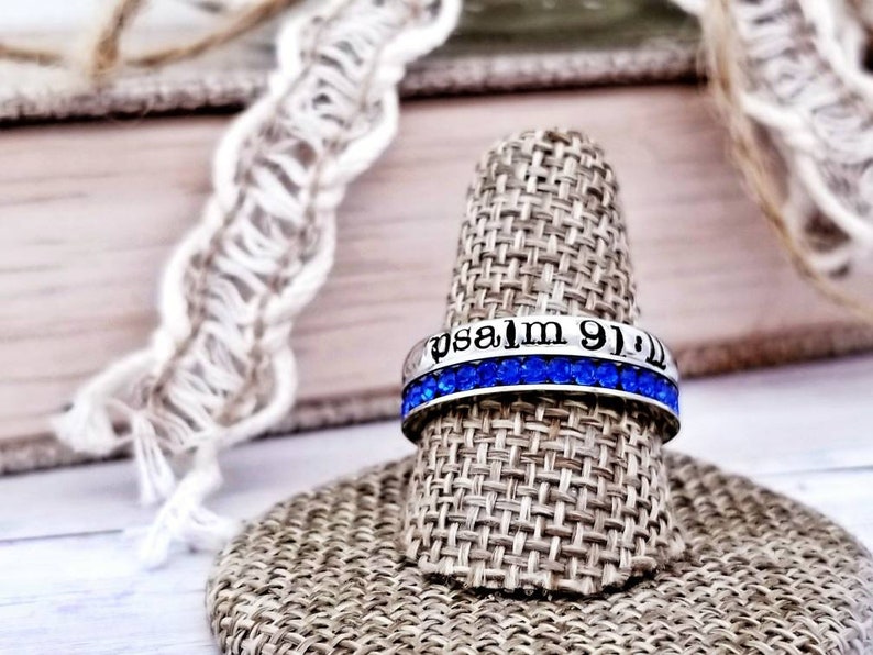 Scripture Ring Christian Jewelry Psalm Ring Scripture - Etsy