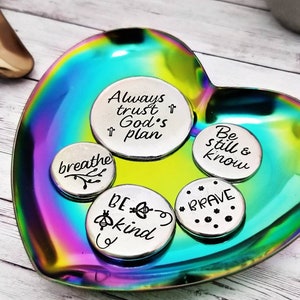 Prayer Stone Prayer Token Pocket Pebbles Manifestation - Etsy