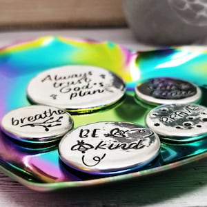 Prayer Stone, Prayer Token, Pocket Pebbles, Manifestation Reminder ...