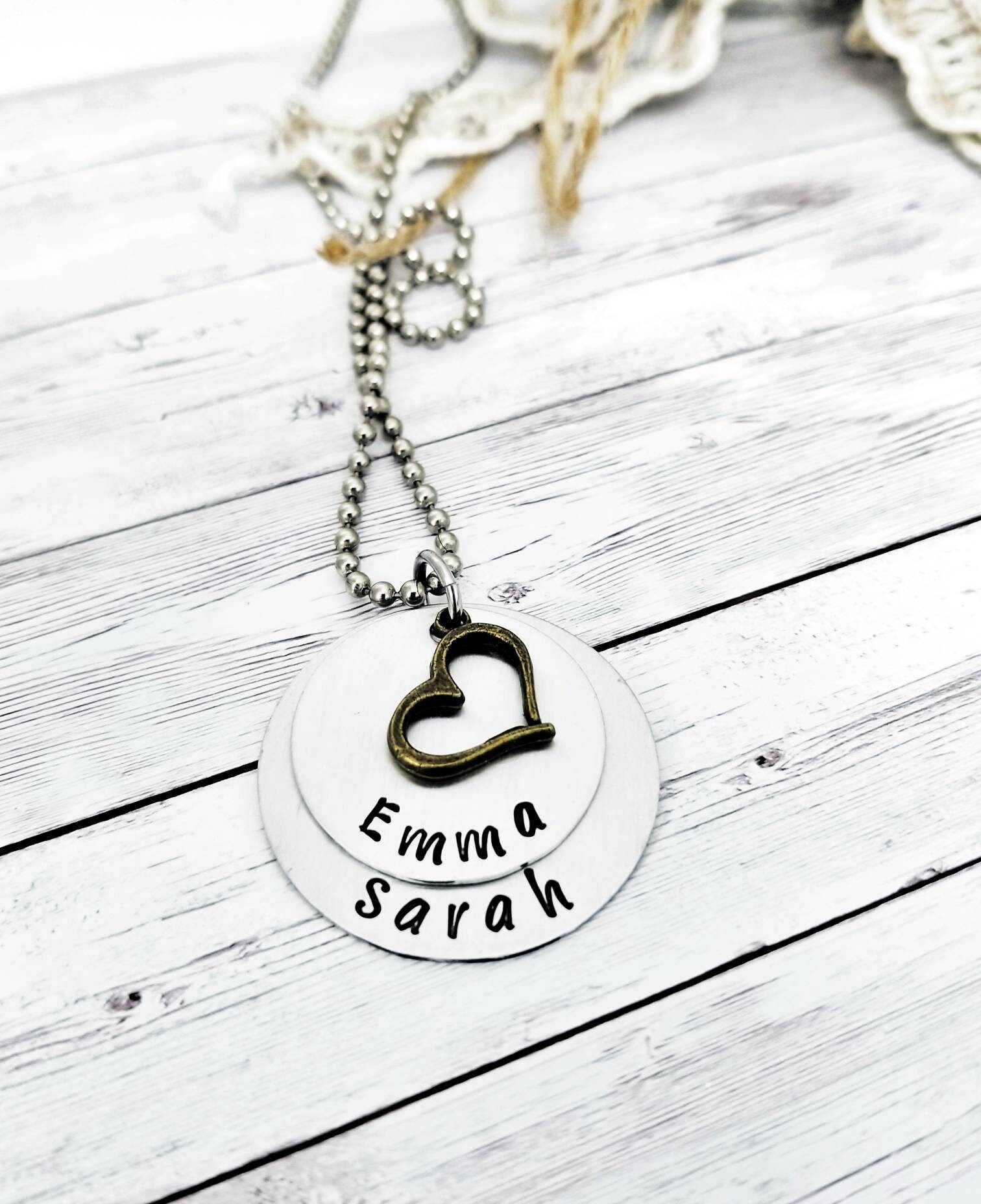 Personalized jewelry Name Necklace Mom Necklace Mother | Etsy