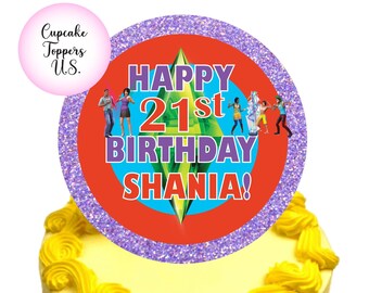 Sims Birthday Cake Topper - Etsy