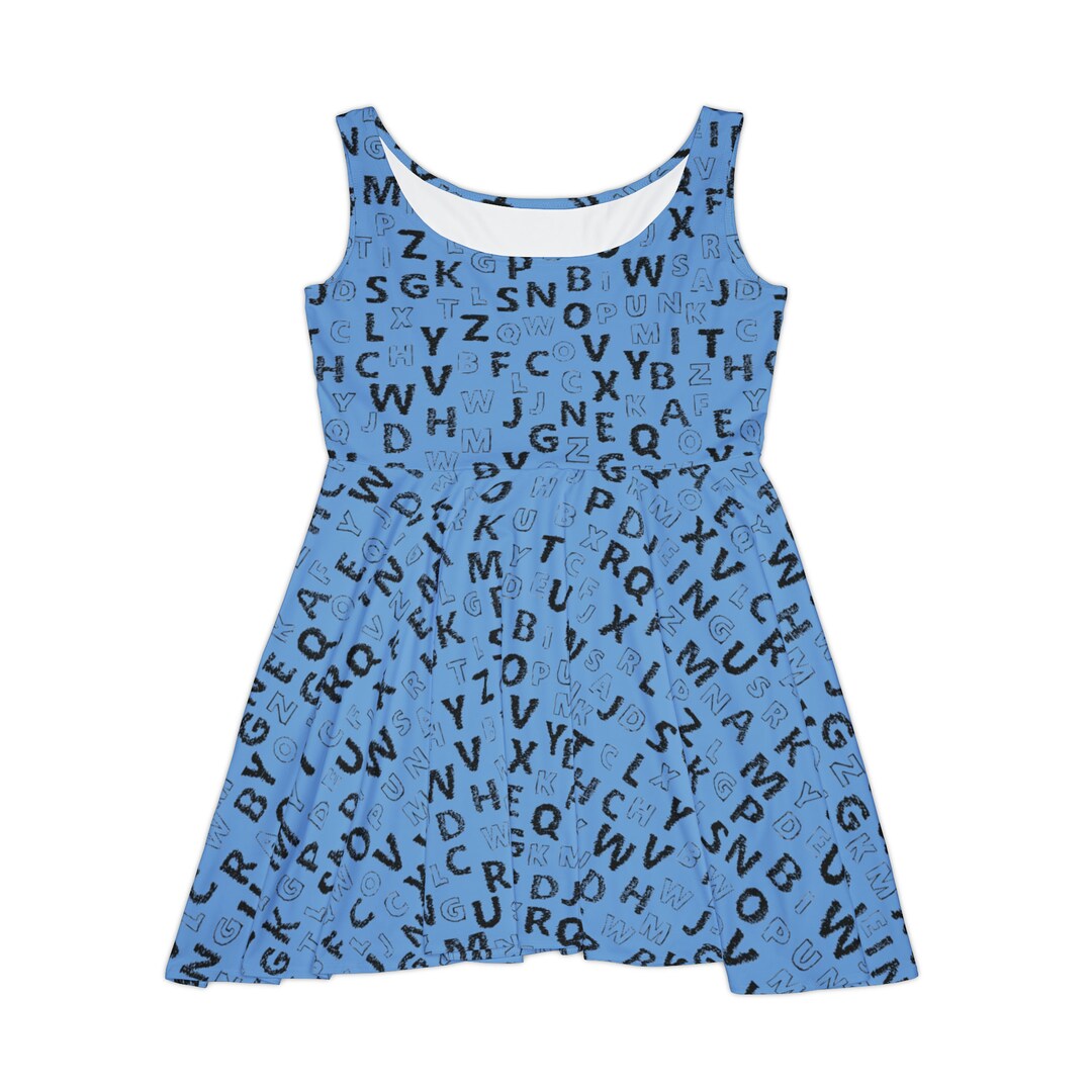 Women's Skater Dress, Alphabet, Abcs, Letters, School, Learning ...