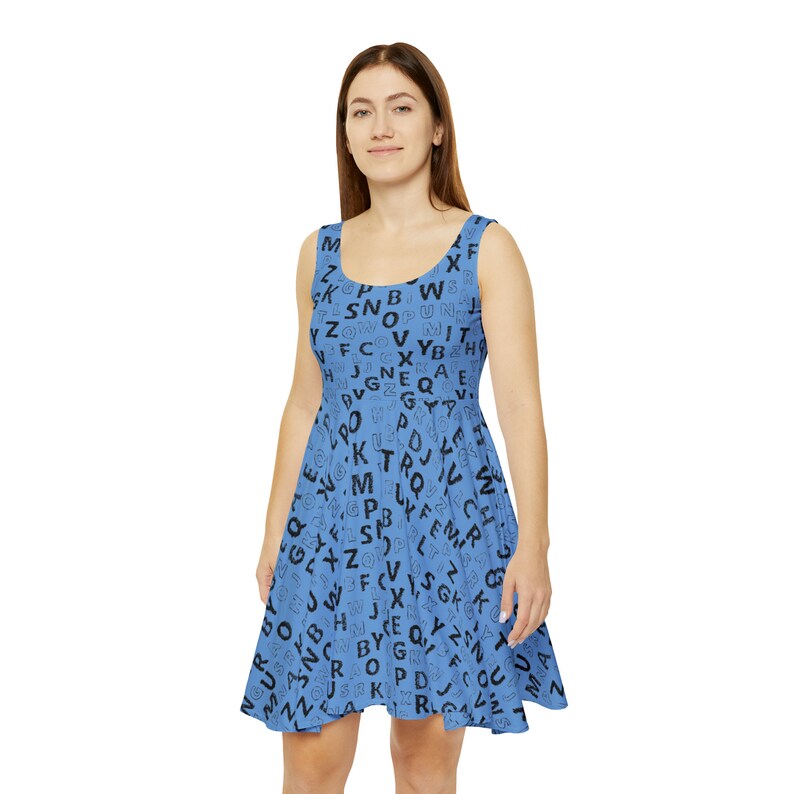 Women's Skater Dress, Alphabet, Abcs, Letters, School, Learning ...