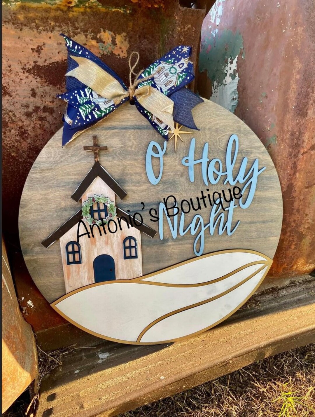 O Holy Night O Holy Night Decor O Holy Night Door Hanger Etsy