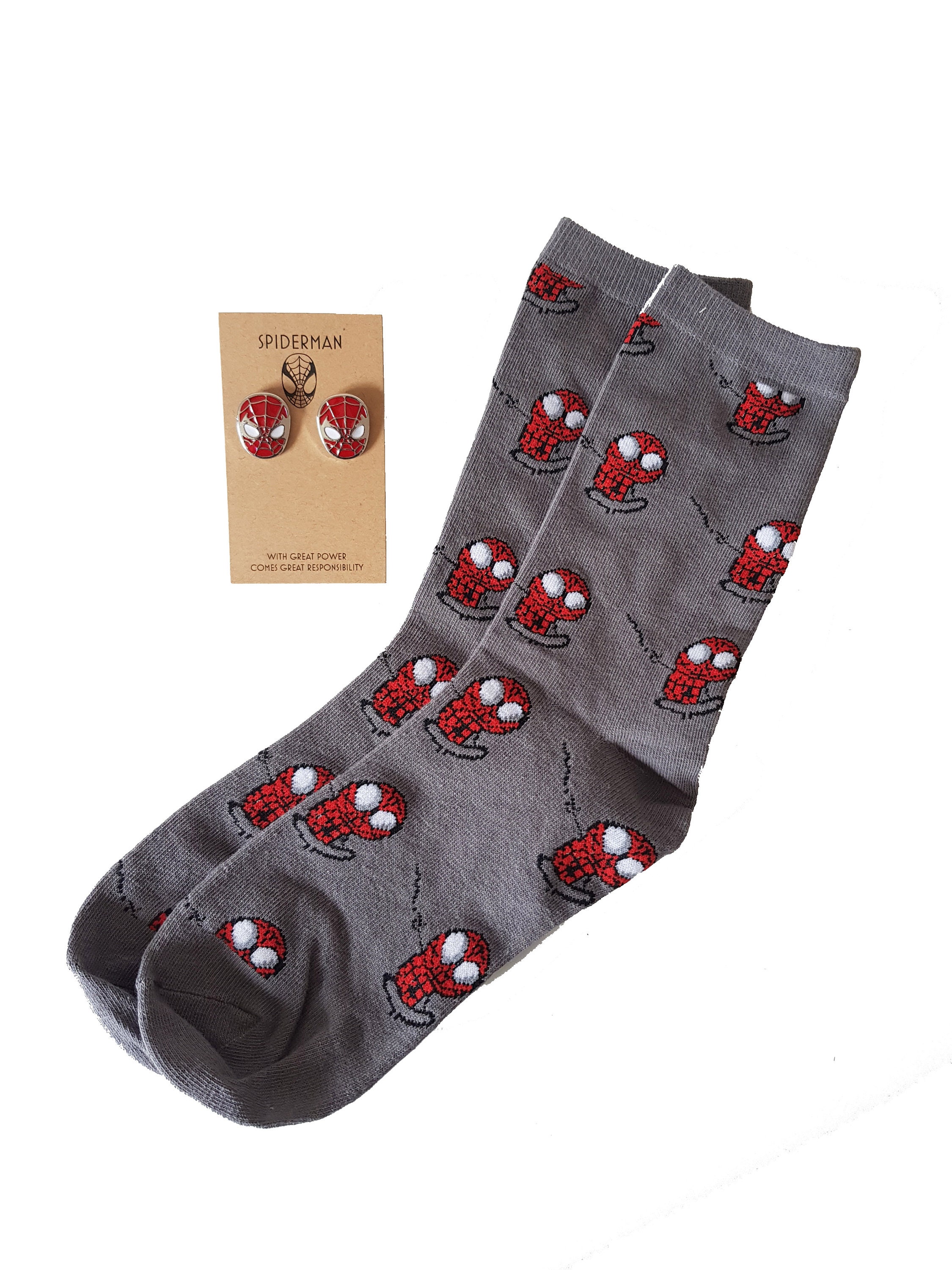 Sets of Superhero Marvel Socks Gift Box: Thor Spiderman - Etsy UK