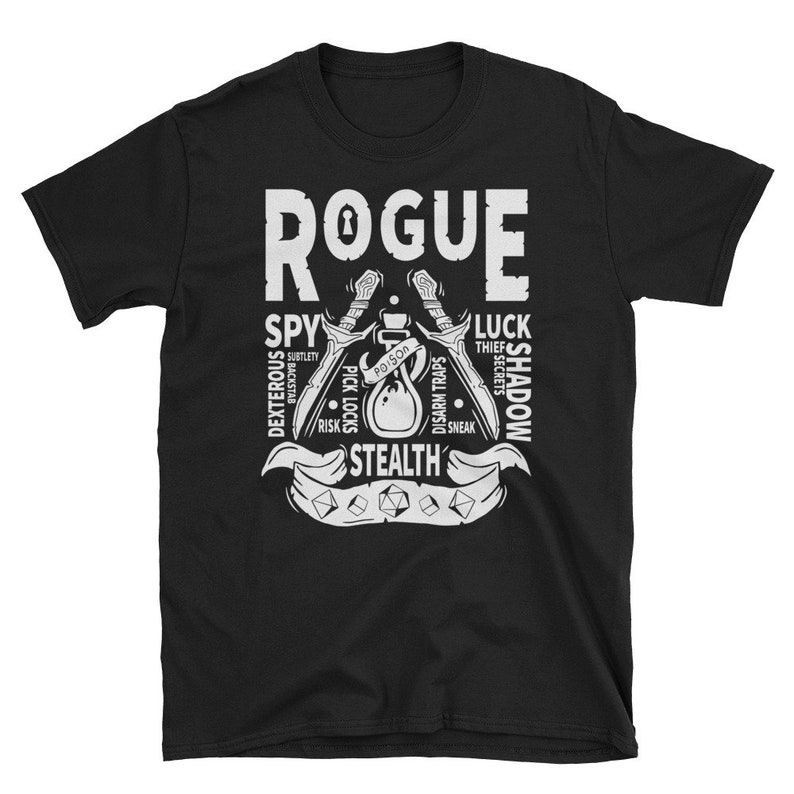 The Rogue class / Dungeons & Dragons / Unisex Tshirt / RPG Gaming - Etsy