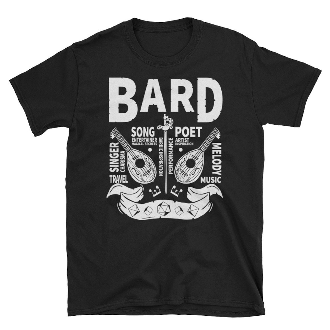 The Bard class / Dungeons & Dragons / Unisex Tshirt / RPG Gaming - Etsy