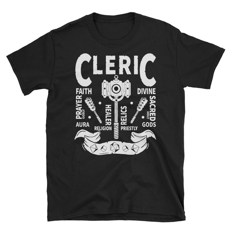 The Cleric class / Dungeons & Dragons / Unisex Tshirt / RPG Gaming - Etsy