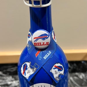 Buffalo Bills Upcycle Wine Bottle - Etsy