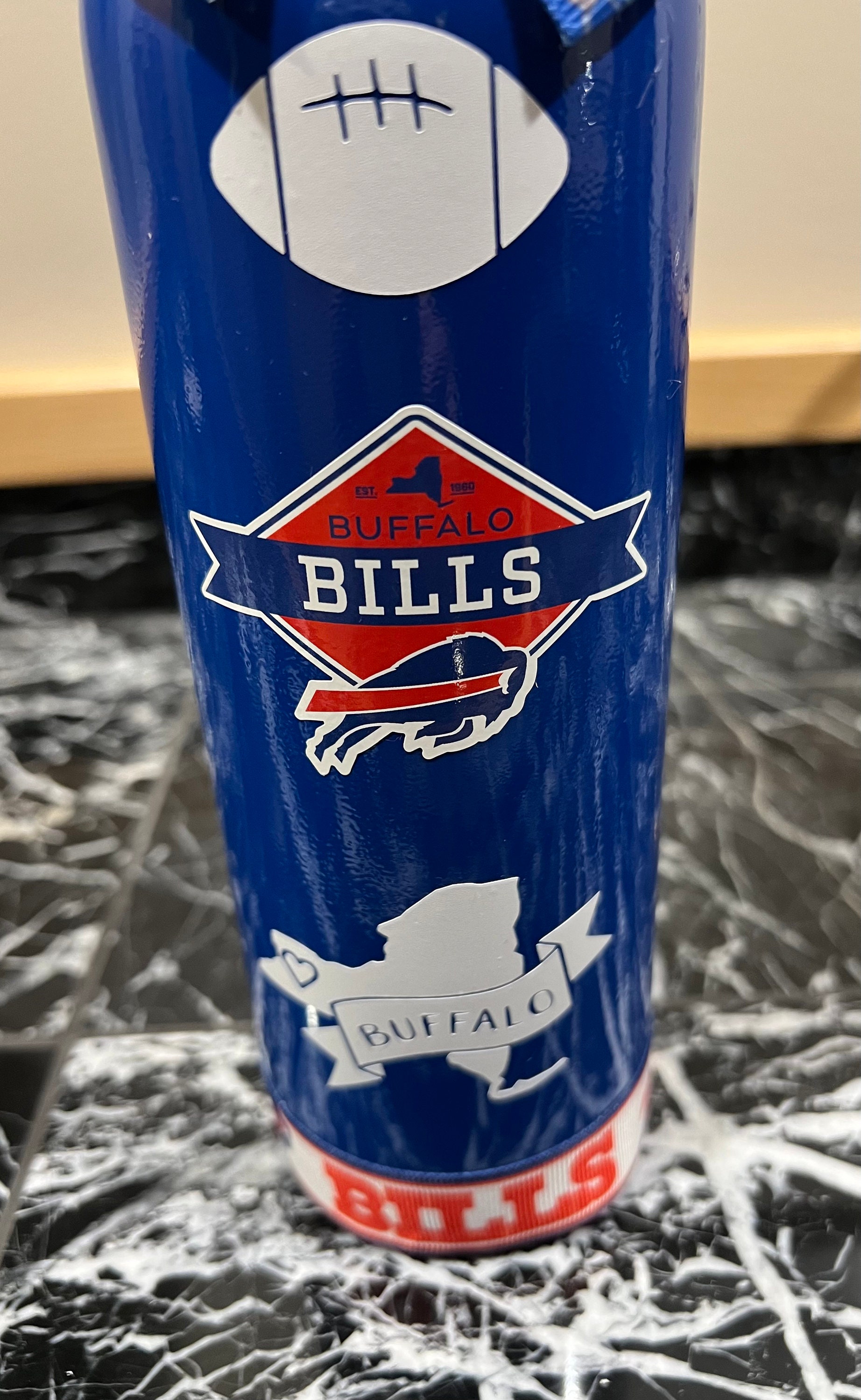 Buffalo Bills Upcycle Wine Bottle - Etsy
