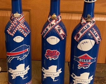 Buffalo Bills Josh Allen Upcycle Wine Bottle - Etsy