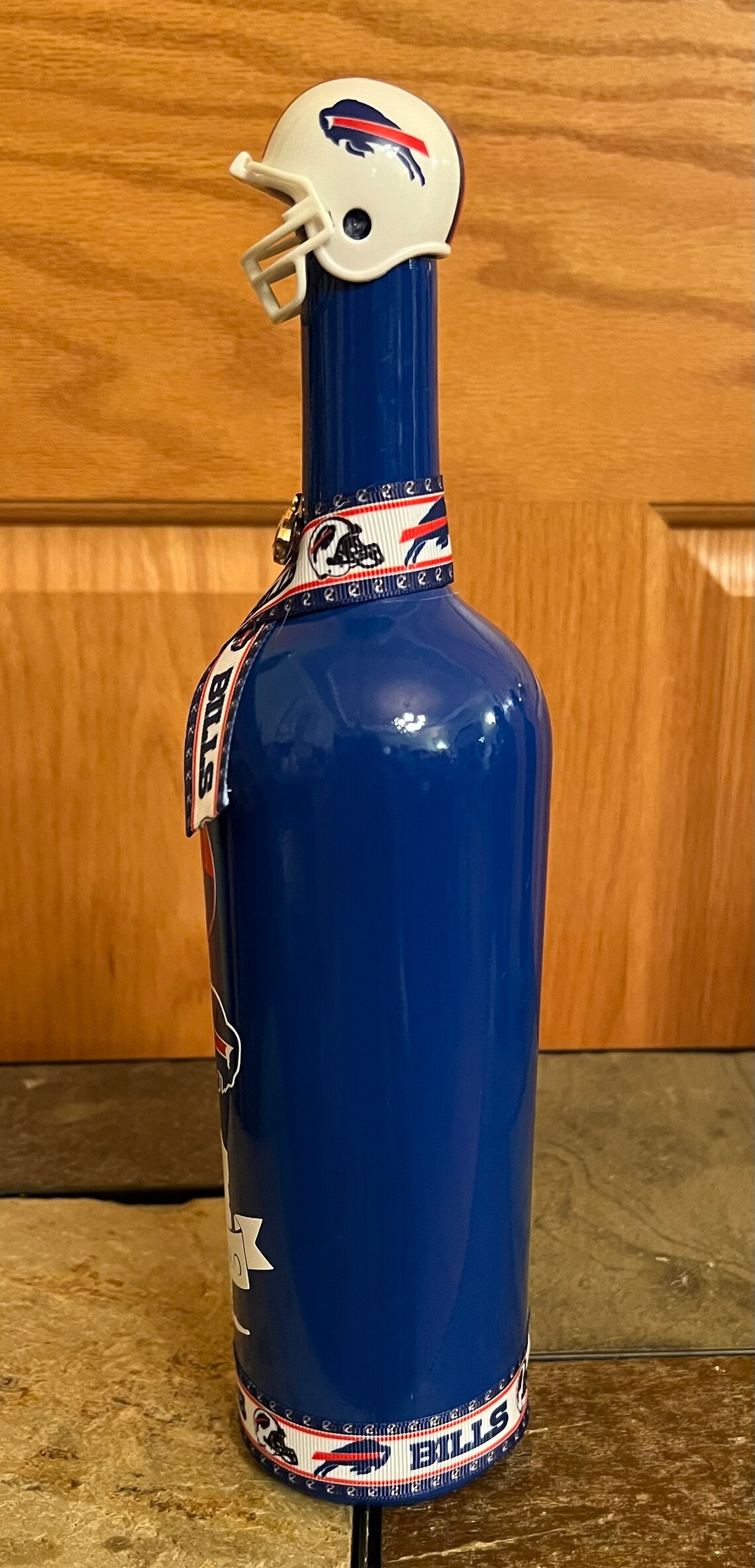 Buffalo Bills Upcycle Wine Bottle - Etsy