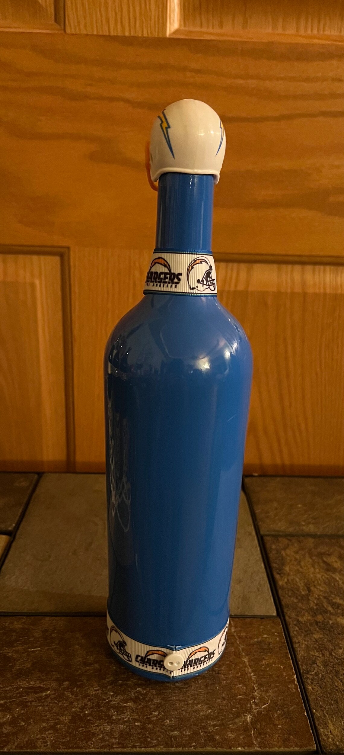 Los Angeles Chargers Upcycle Wine Bottle - Etsy