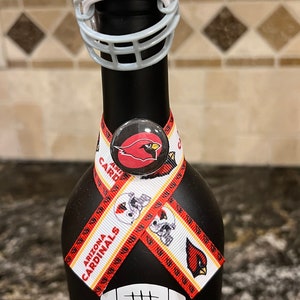 Arizona Cardinals Upcycle Wine Bottle - Etsy