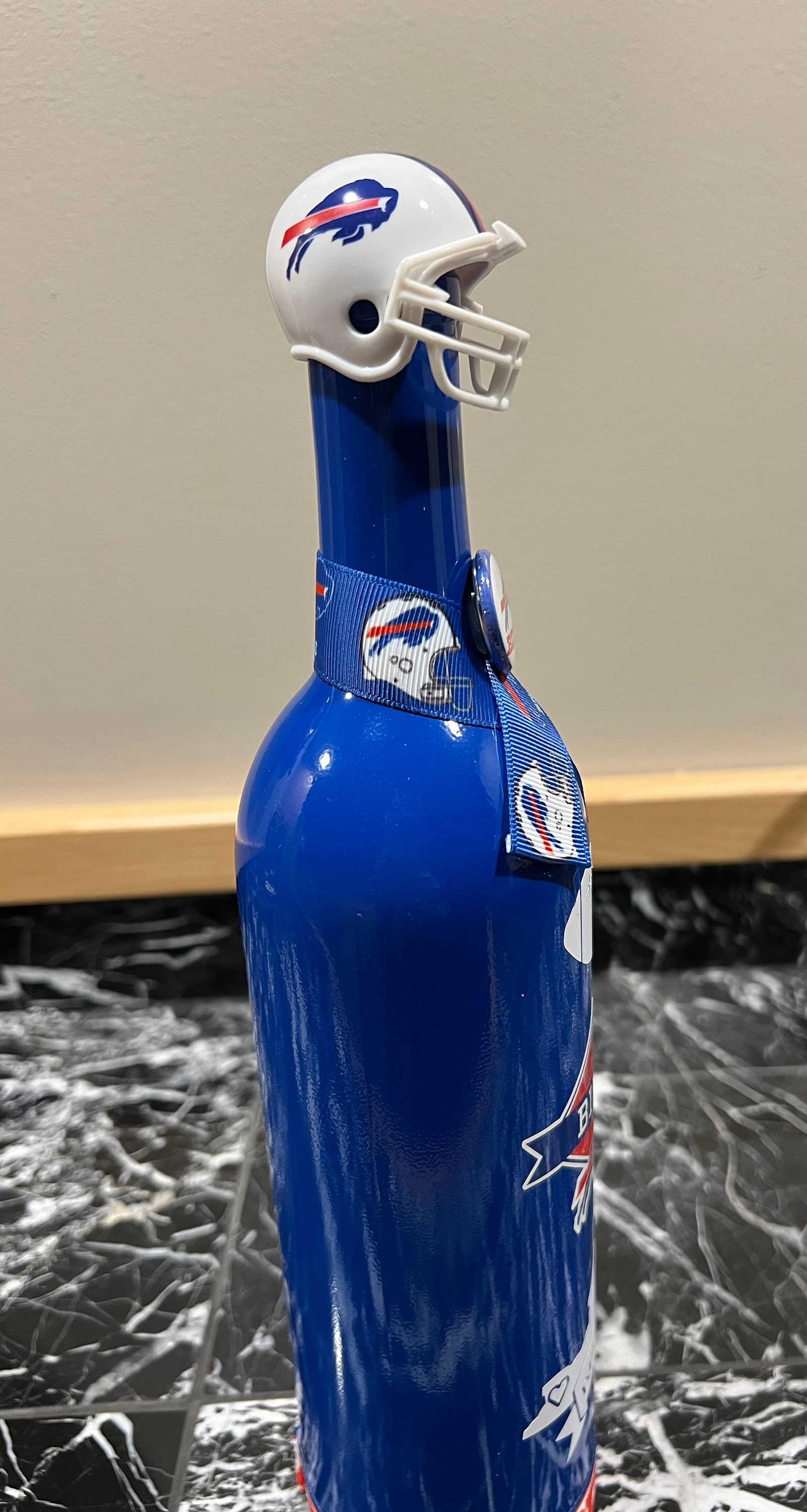 Buffalo Bills Upcycle Wine Bottle - Etsy