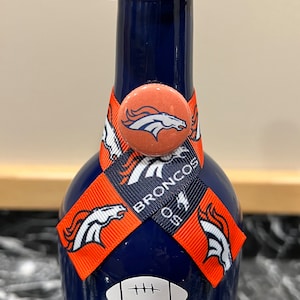Denver Broncos Upcycle Wine Bottle - Etsy