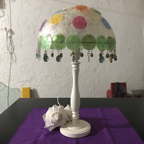 Floor to Ceiling Capiz Shell Lamp - Etsy