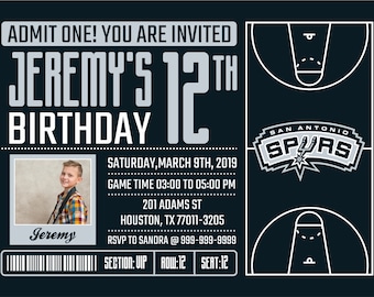 Spurs Birthday Party - Etsy