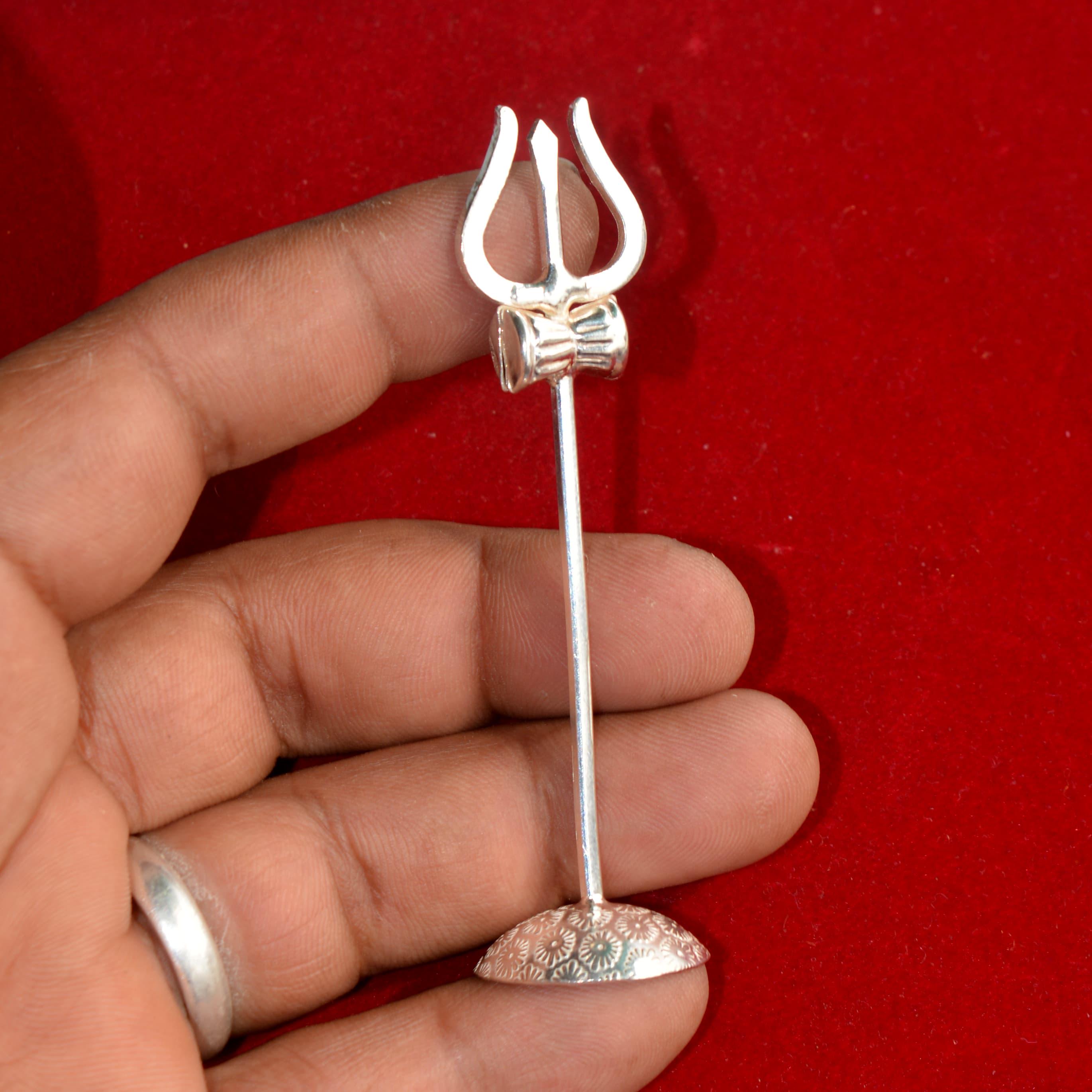 Silver Small Shiva's Trishul Idol 2.8 Inch | Home Decor Items | Shiva ...