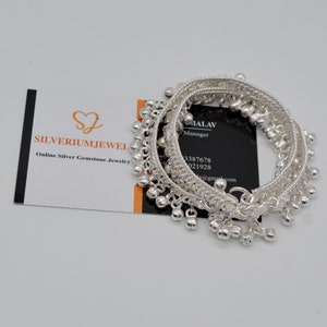 Baby Sterling Silver Bell Anklet, Silver Bell Bracelet , Silver Bell ...