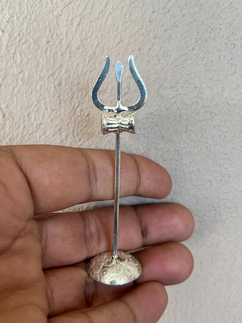 Silver Small Shiva's Trishul Idol 2.8 Inch | Home Decor Items | Shiva ...